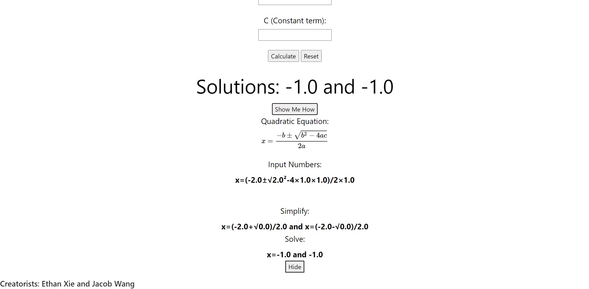 Special Calculator | Devpost