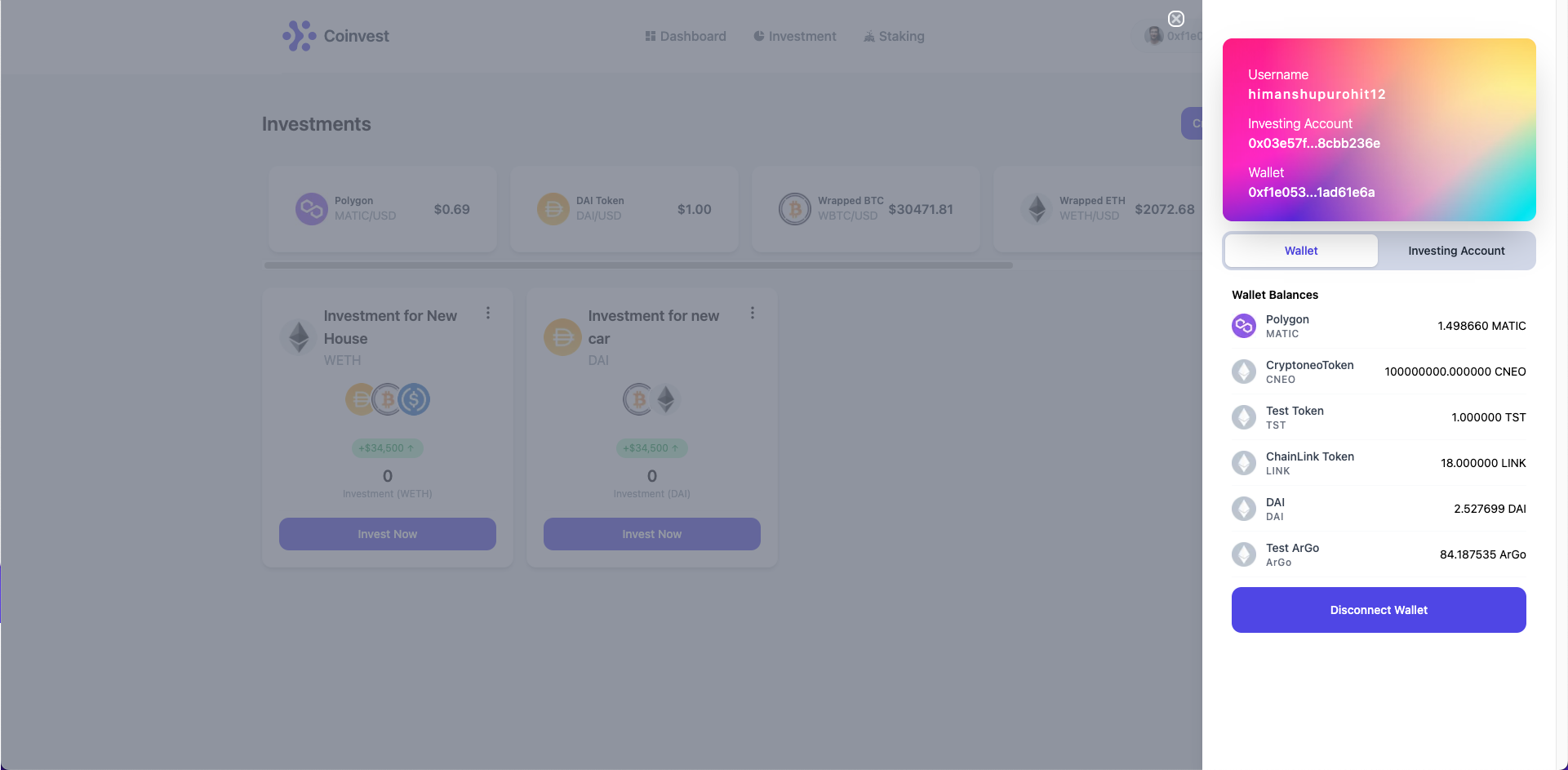Coinvest - All your investment needs at once | Devpost