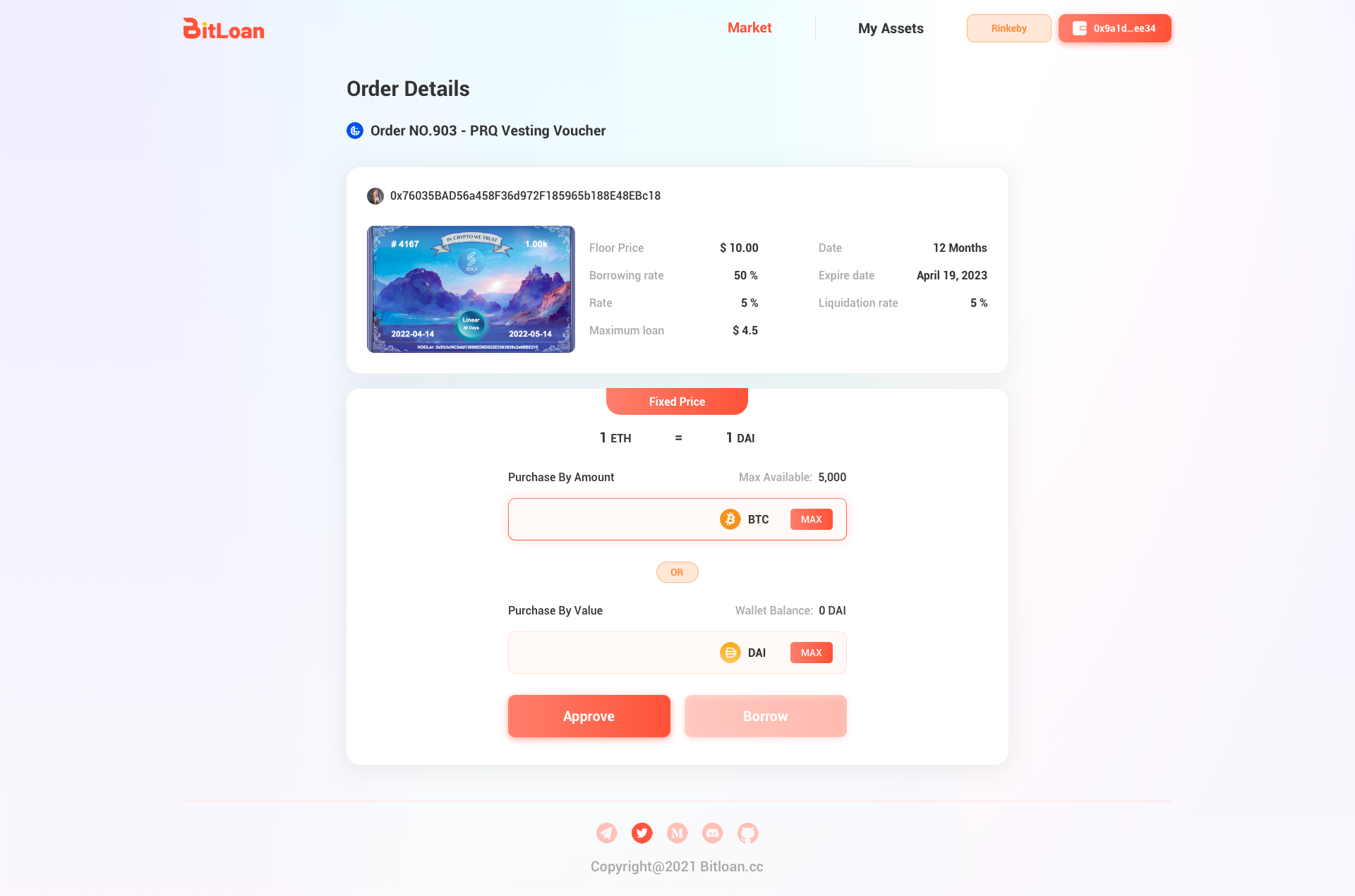 Bitloan marketplace | Devpost