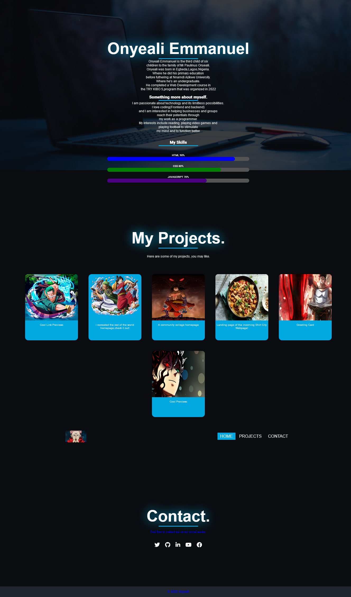 Portfolio Site template | Devpost