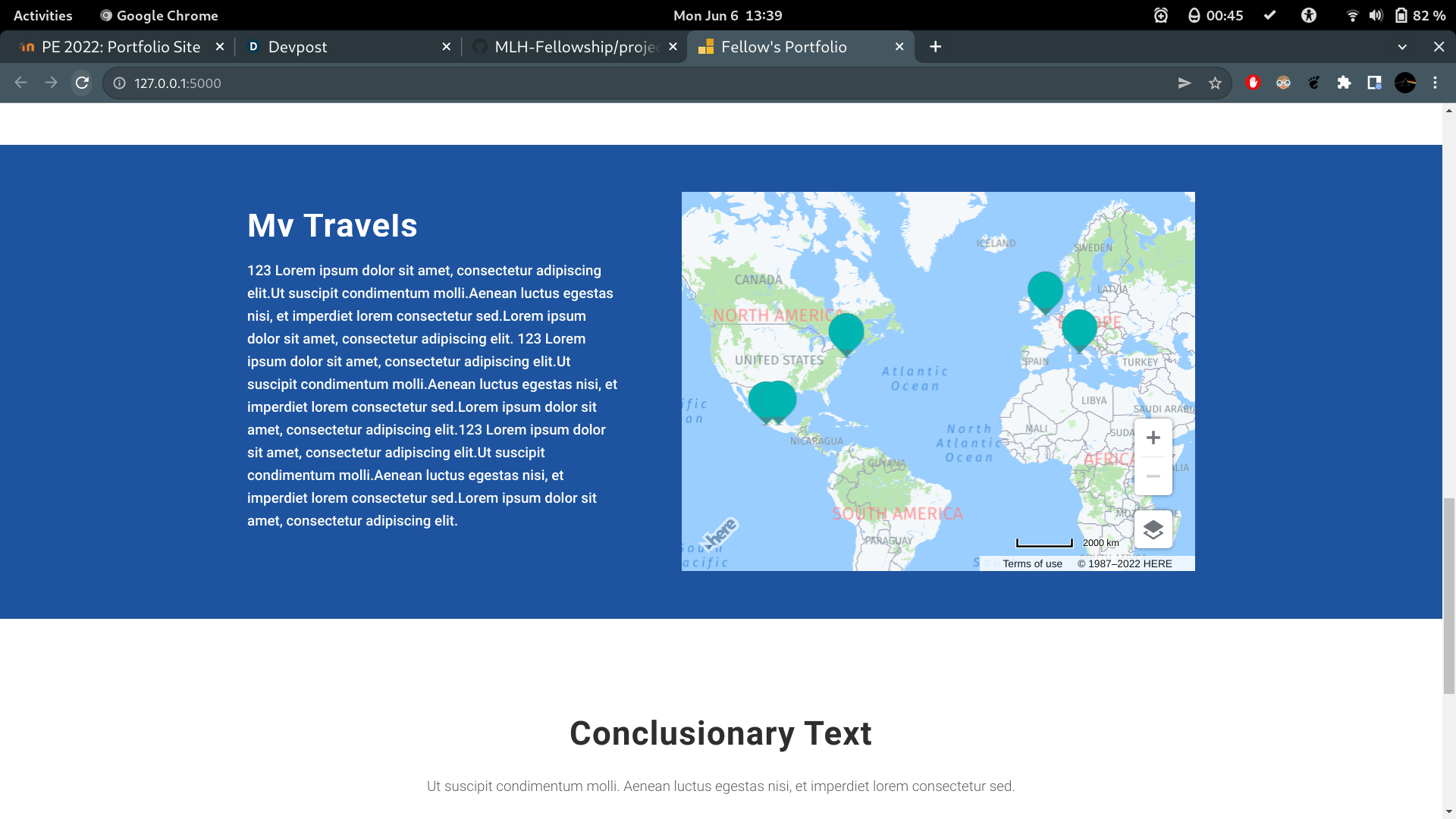 Portfolio Page | Devpost
