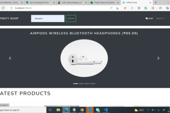 Infinity Shop - Ecommerce Website | Devpost