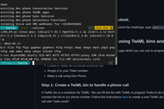 Getting started with Twilio Day 1 | Devpost