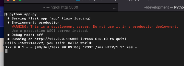 Receiving SMS messages with Twilio | Devpost Receiving SMS messages with Twilio | Devpost