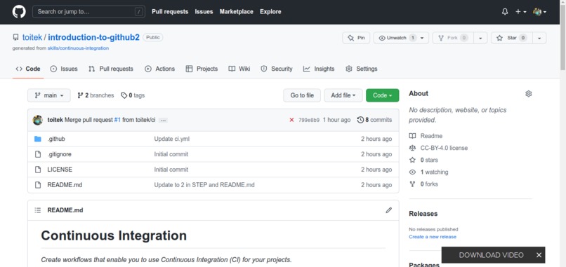Continuous Integration | Devpost