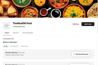 TheMealDB Coda Pack | Devpost