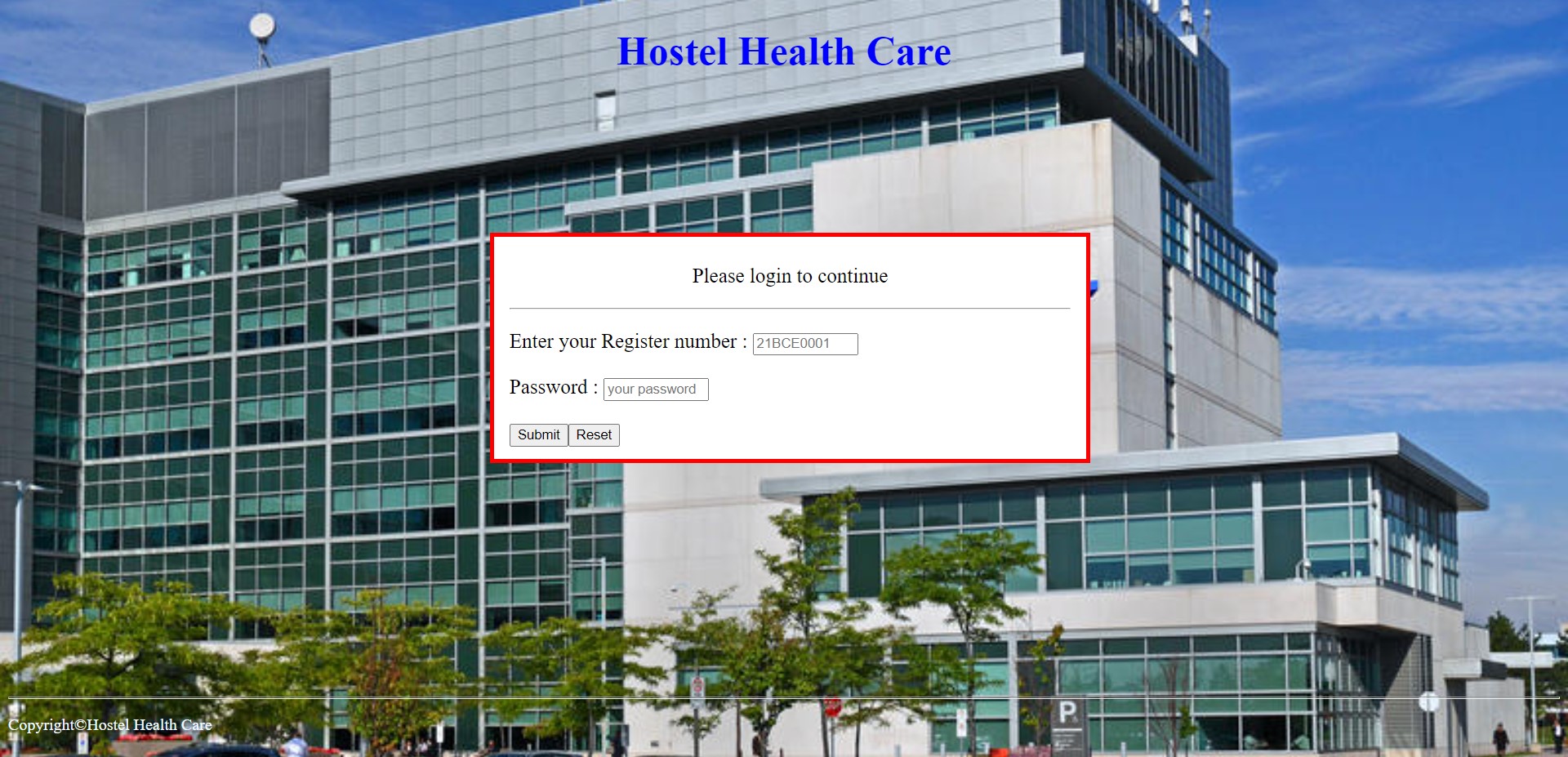 Hostel Health Care | Devpost