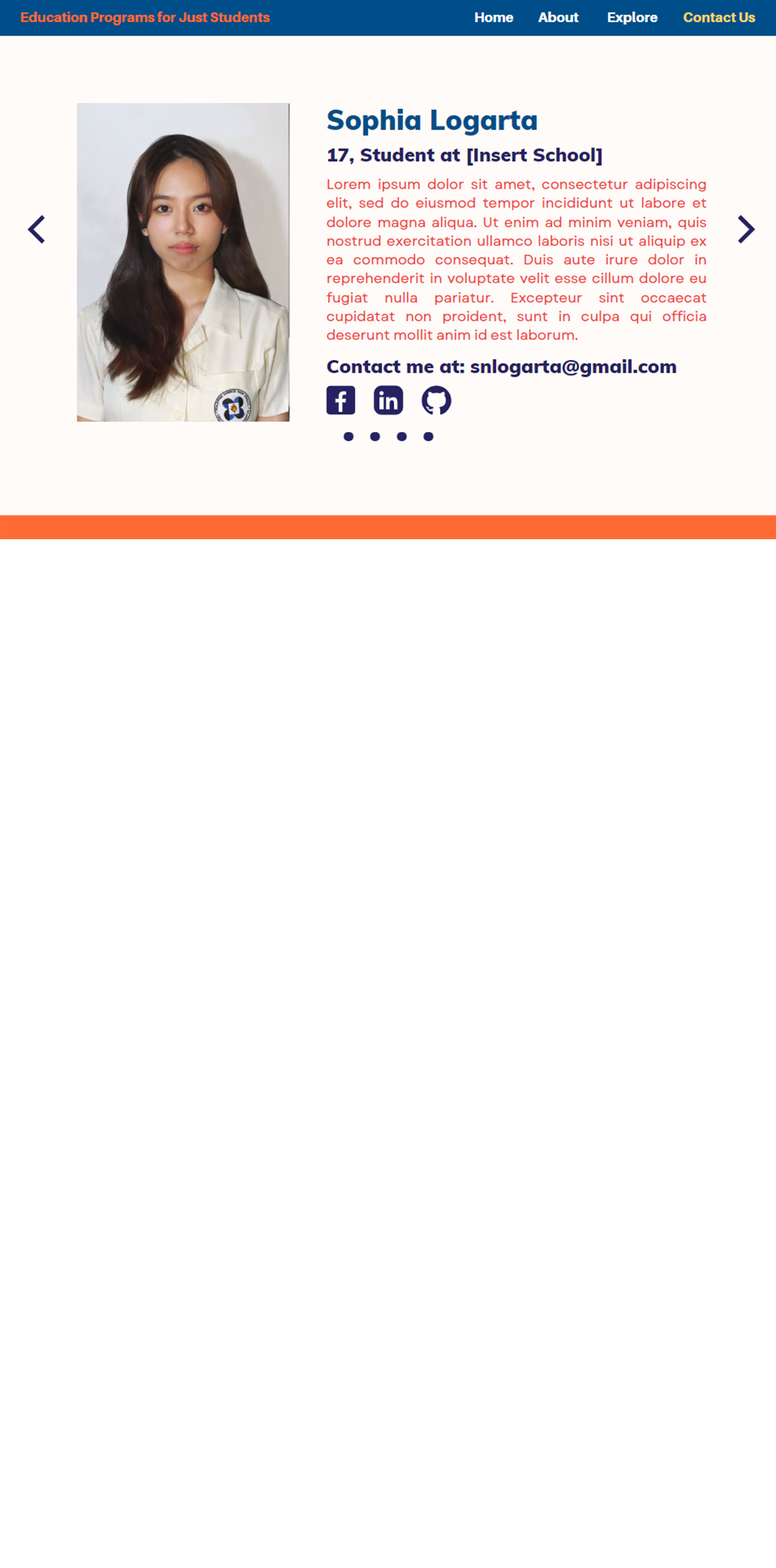 Education Programs for Just Students | Devpost