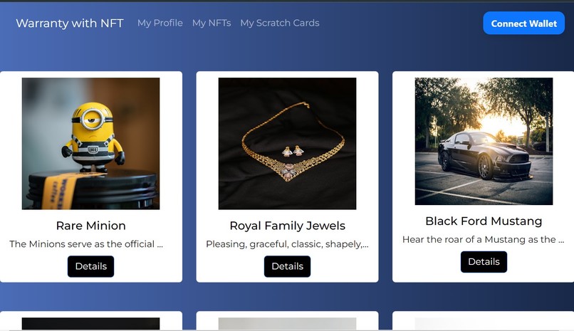 Warranty With NFT | Devpost
