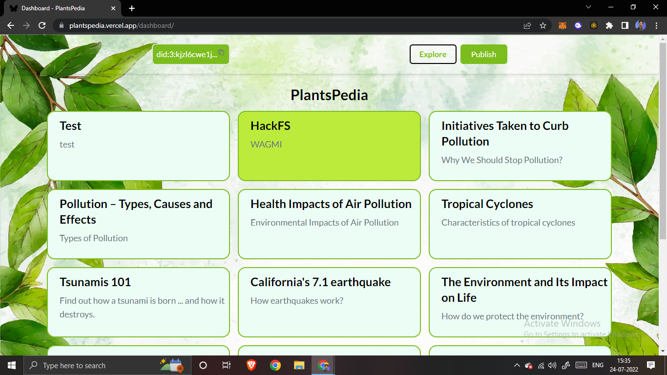 Plants And Pillars | Devpost
