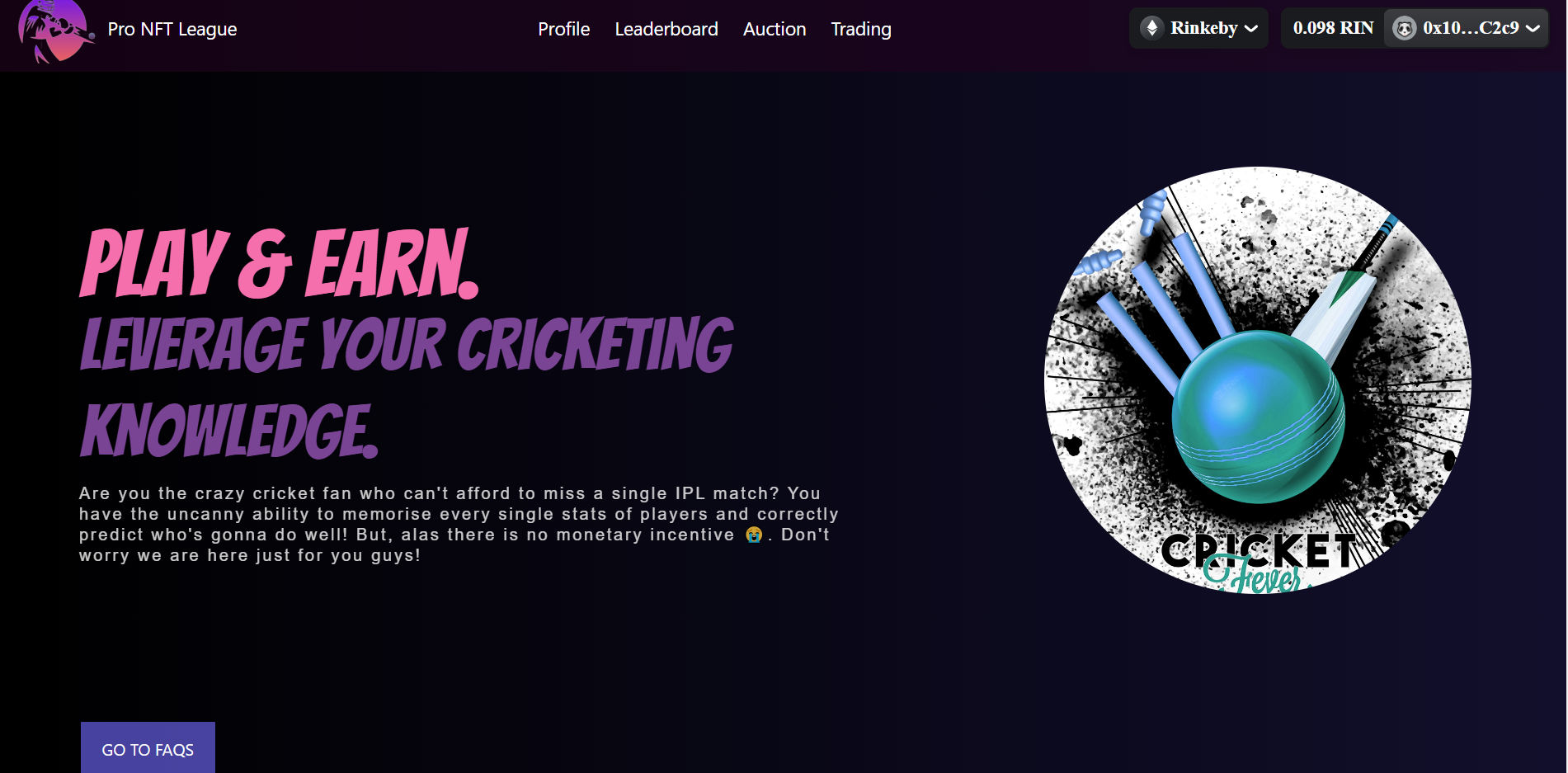 Pro NFT League | Devpost