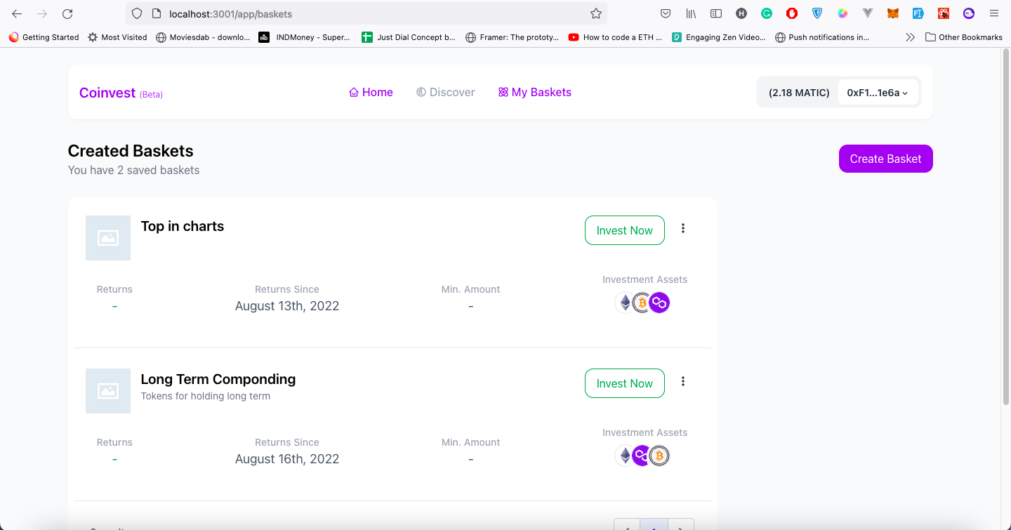 Coinvest - All your investment needs at once | Devpost