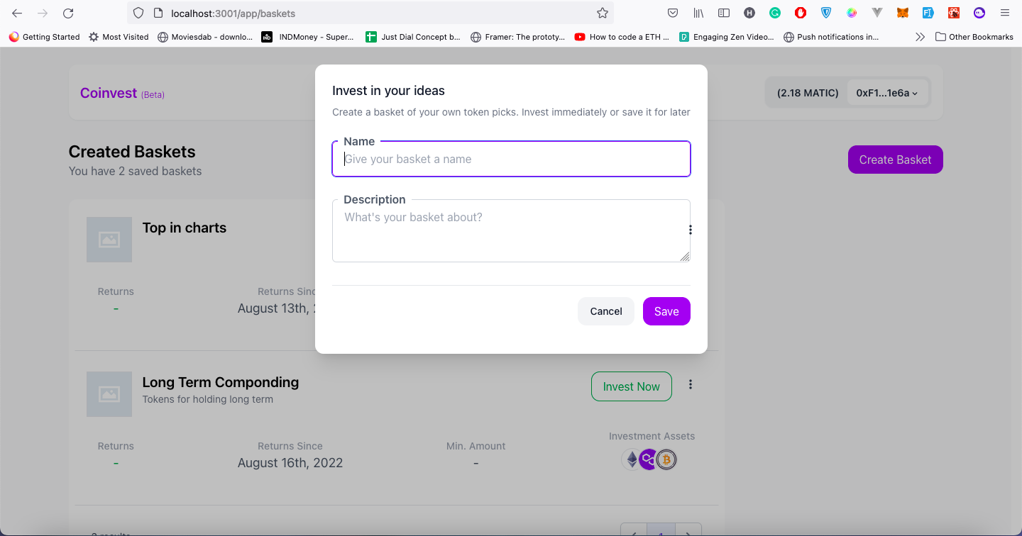 Coinvest - All your investment needs at once | Devpost