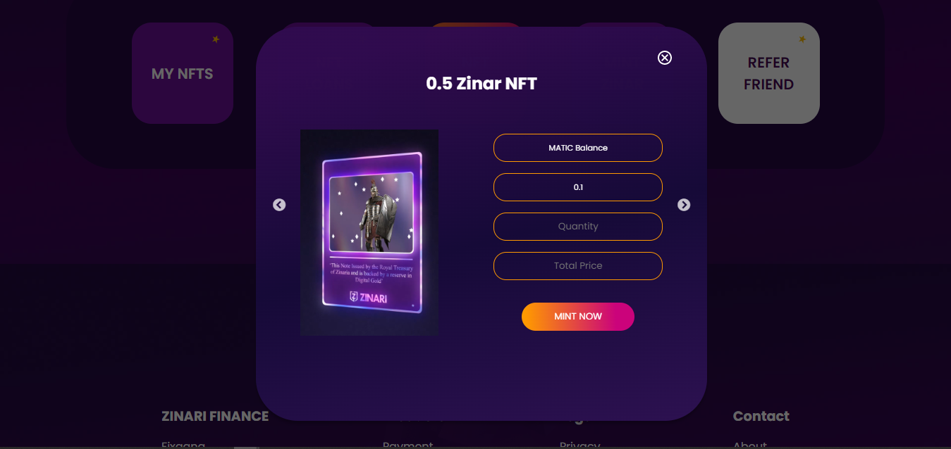 Zinar NFT | Devpost