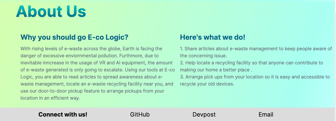 E-co Logic | Devpost