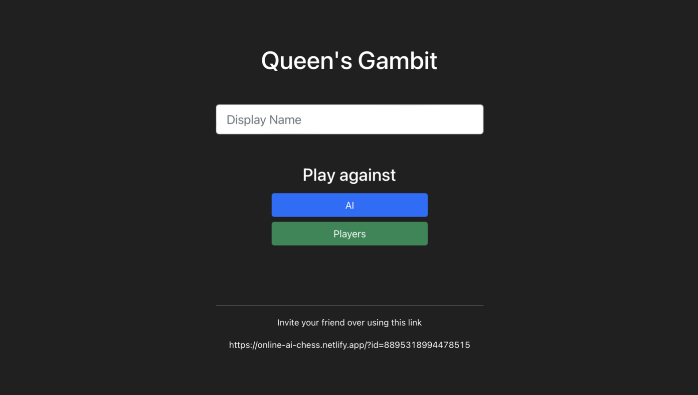 Queen's Gambit | Devpost