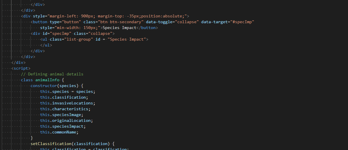 Invasive & Regular Species Database | Devpost