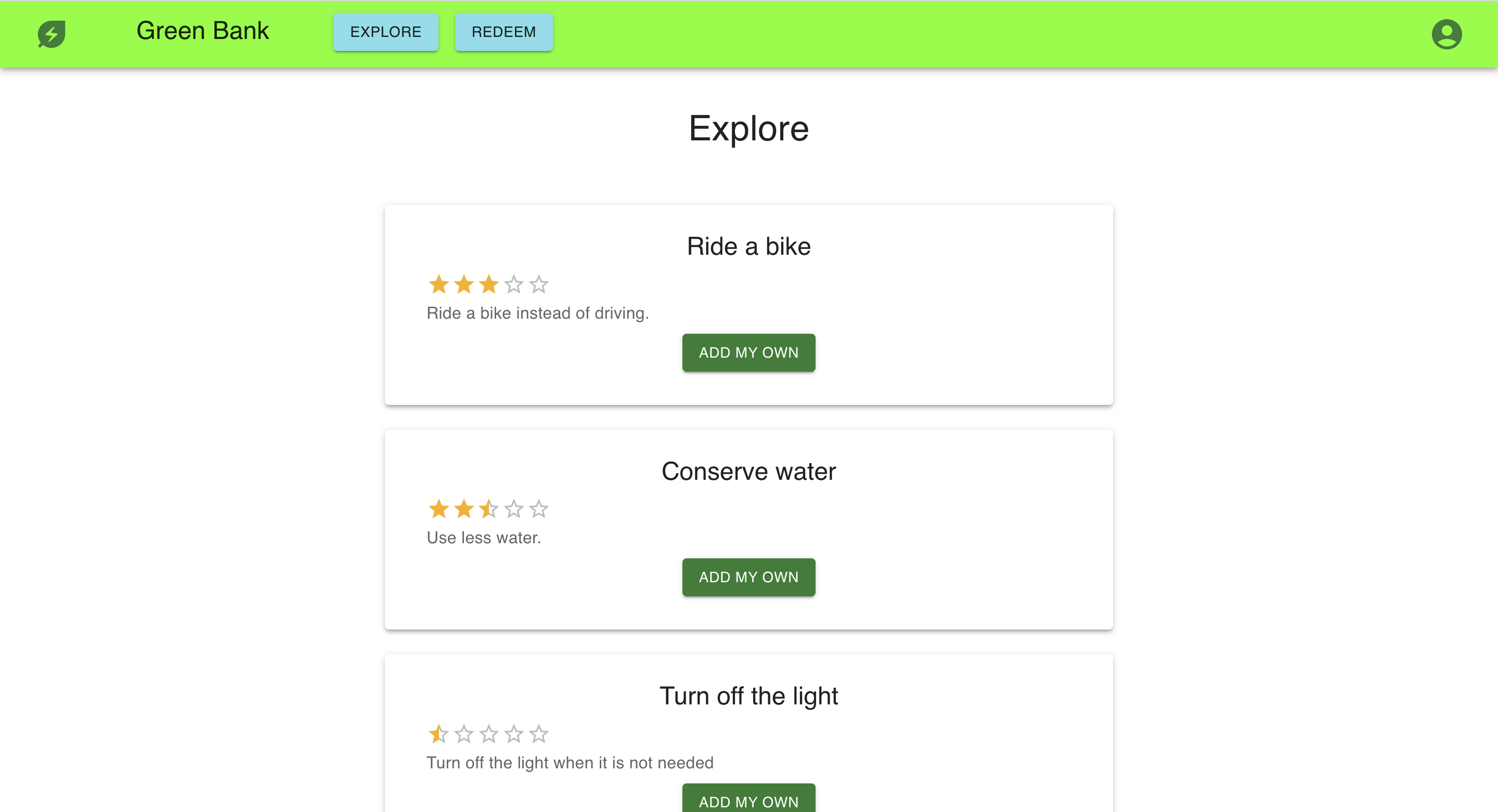 Green Bank | Devpost