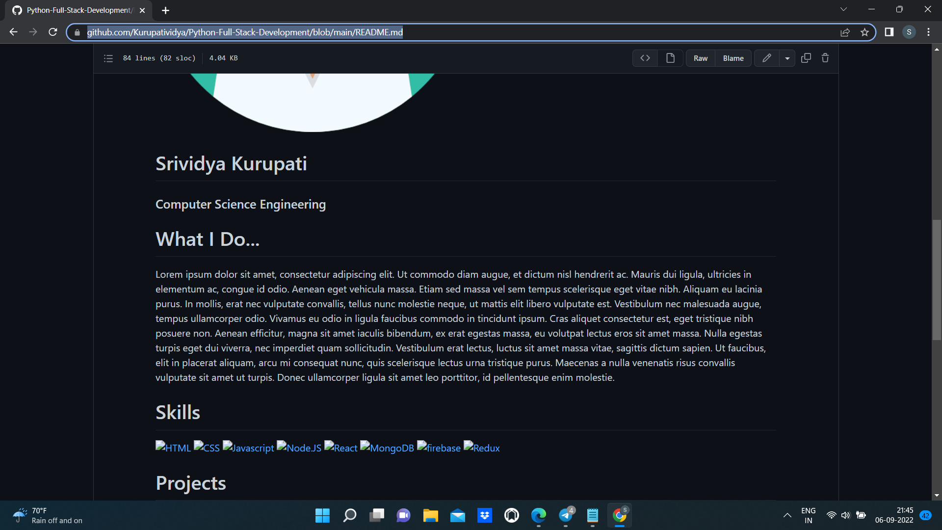 My Profile | Devpost