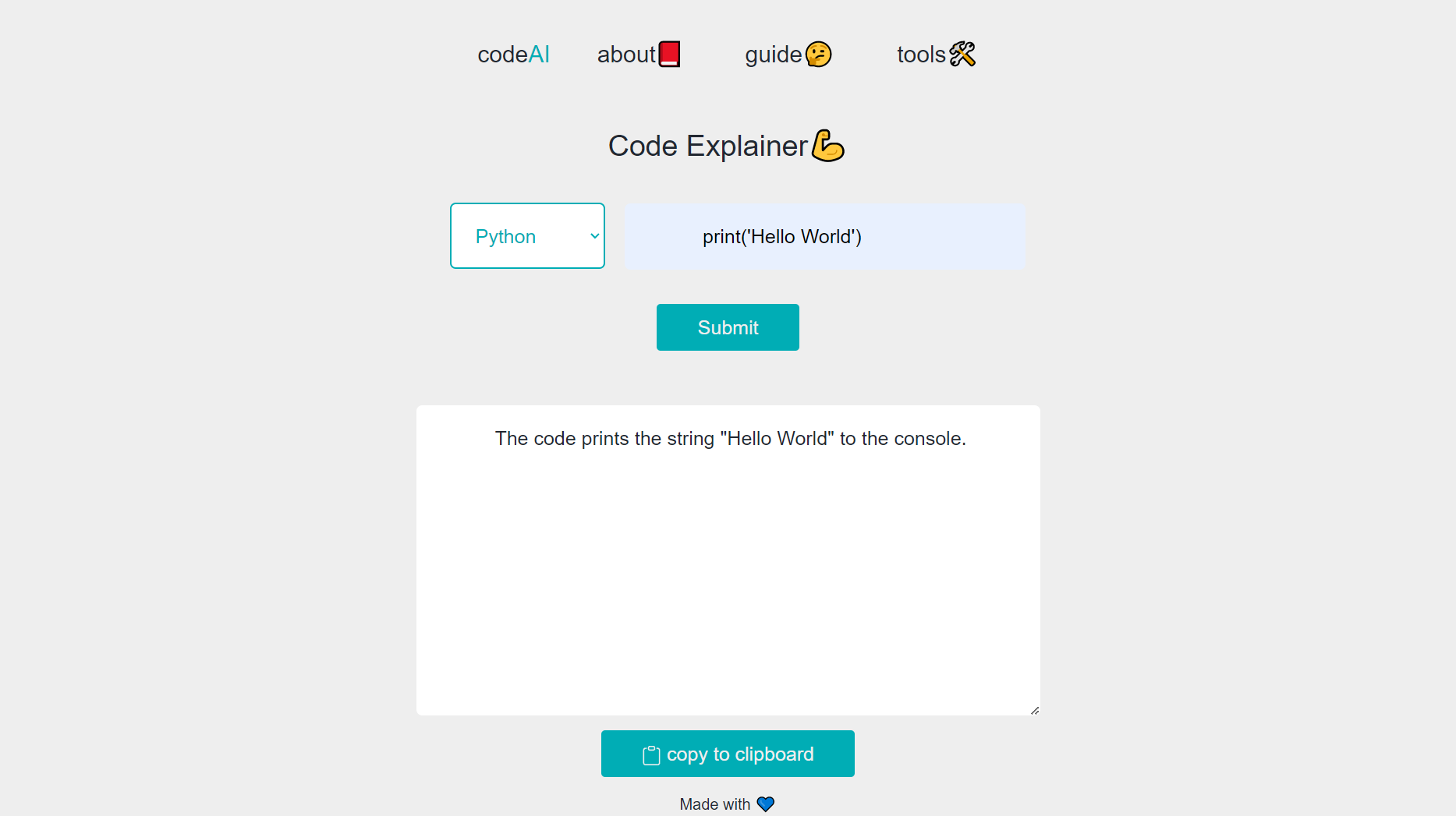 Codeai Devpost