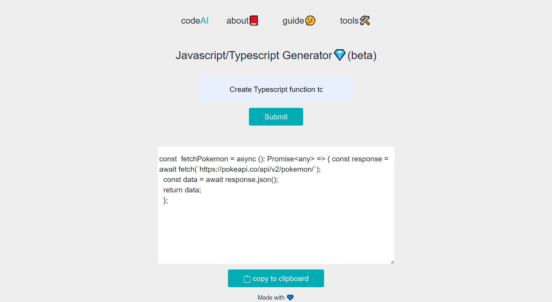 Codeai Devpost