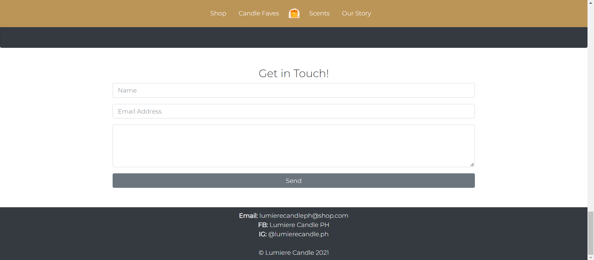 Candle Shop Website | Devpost