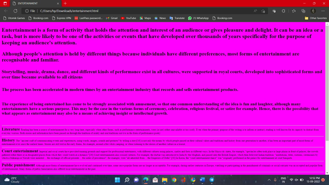 entertainment | Devpost