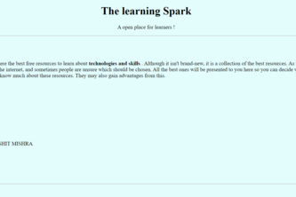 The learning Spark | Devpost