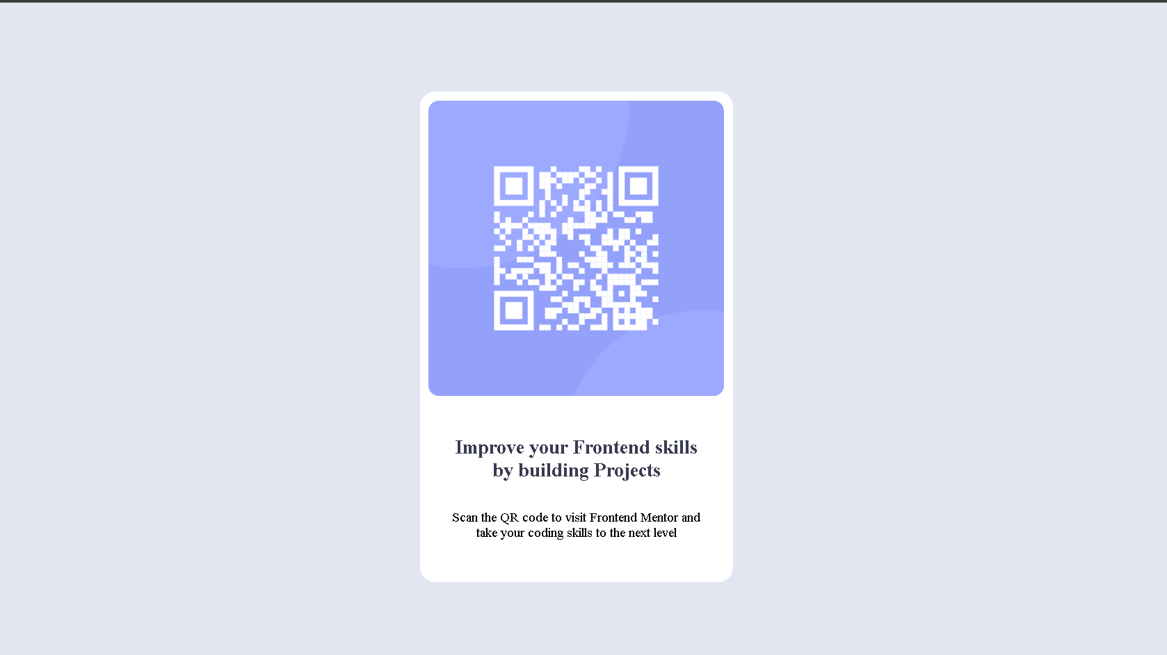 QR Card Component | Devpost