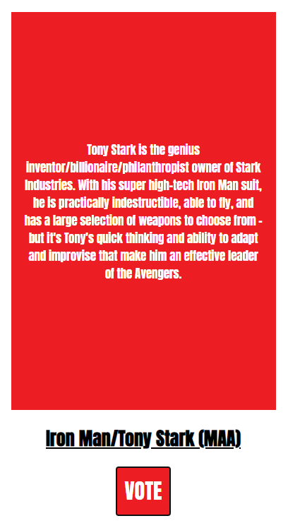 Marvel Ranked | Devpost