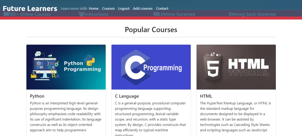 E learning platform | Devpost