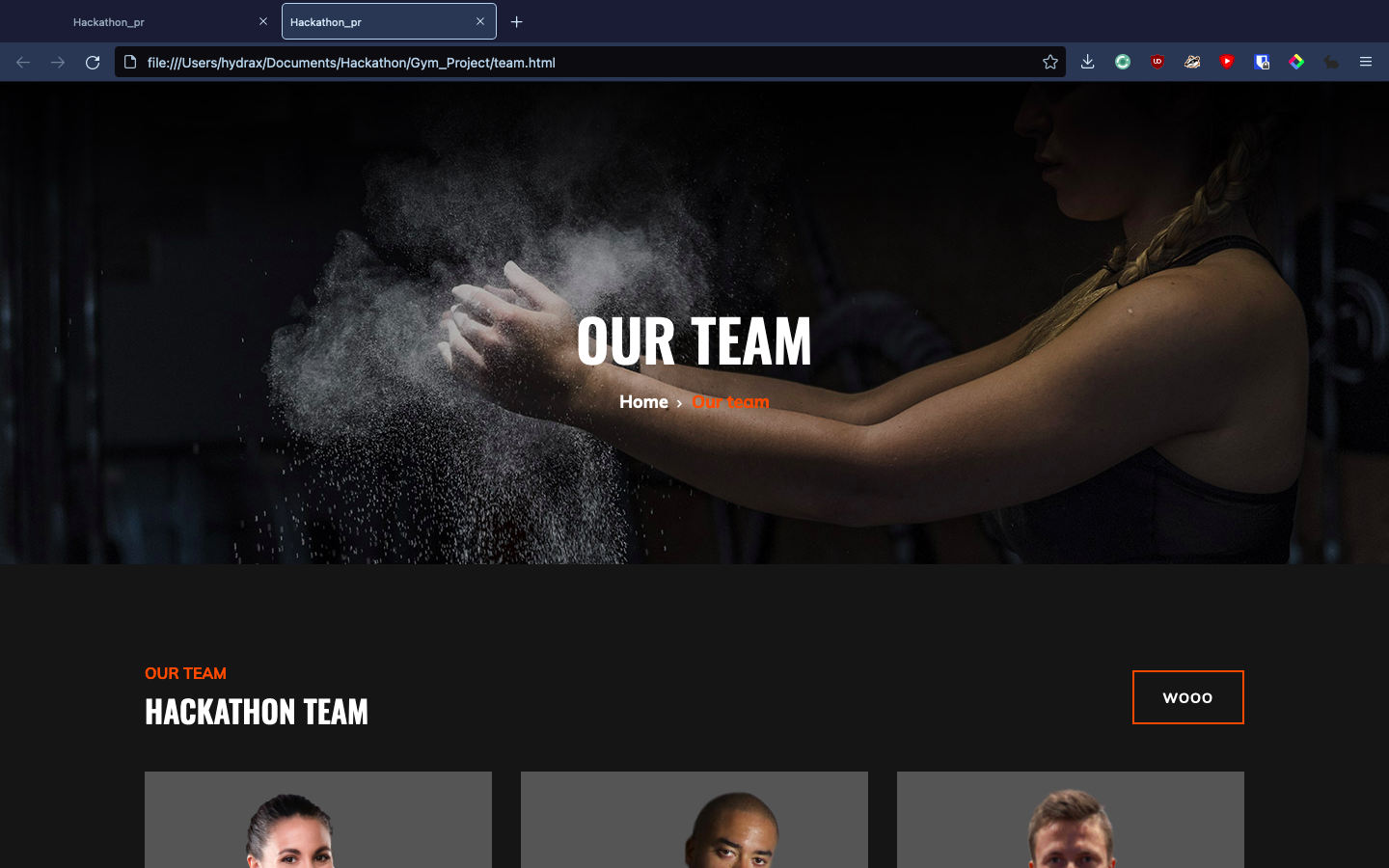 Fitness Chapter | Devpost