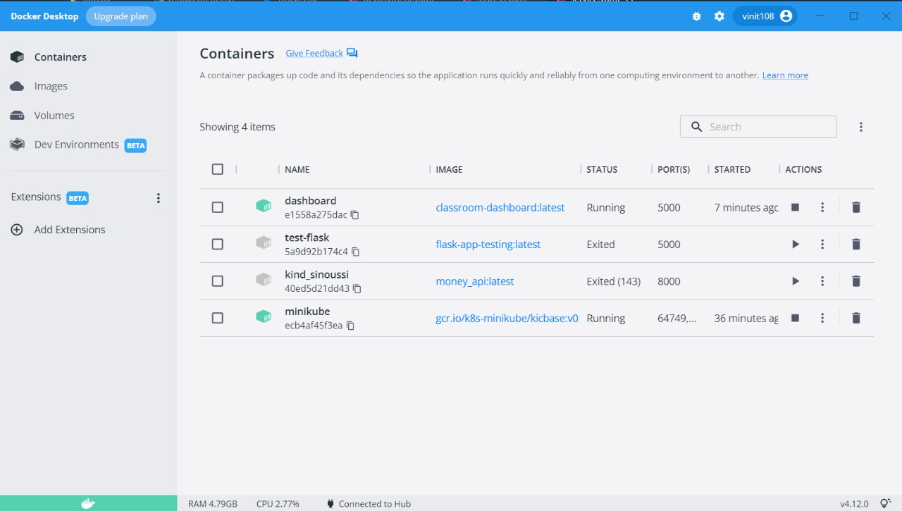 College Dashboard | Devpost