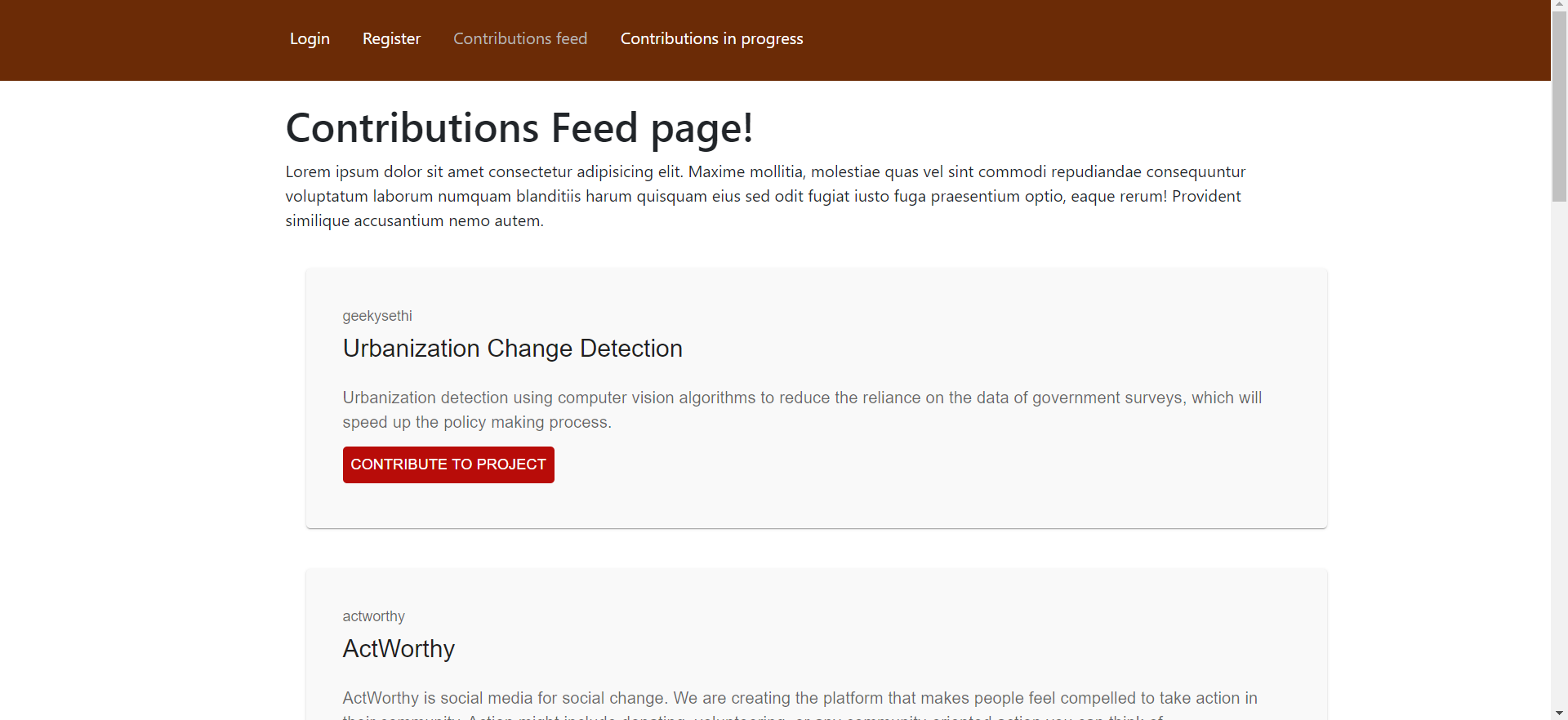 Contribute to equity | Devpost