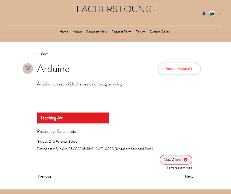Teachers Lounge | Devpost