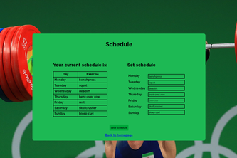 Workout planner | Devpost