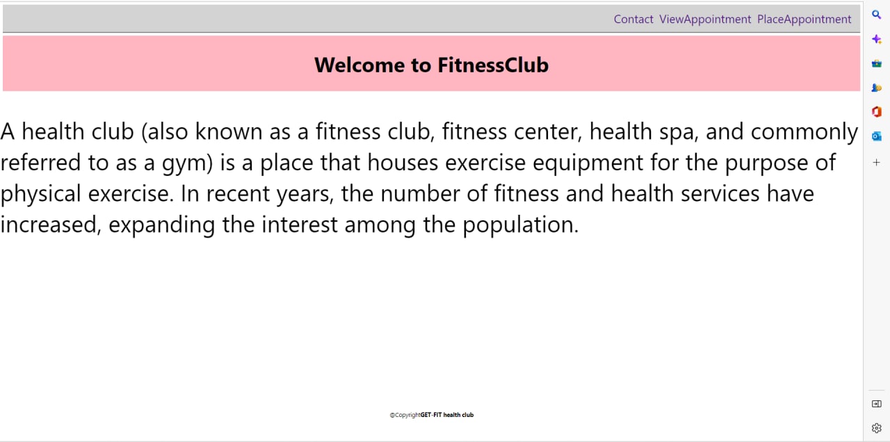 Fitness club | Devpost