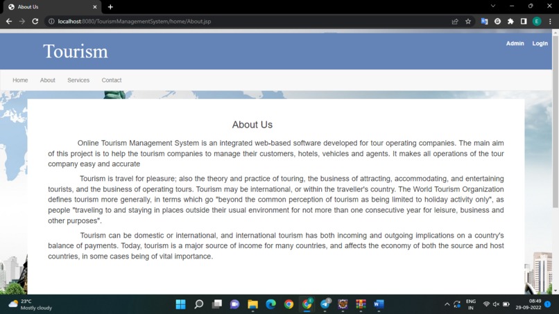 Tourism Management System | Devpost