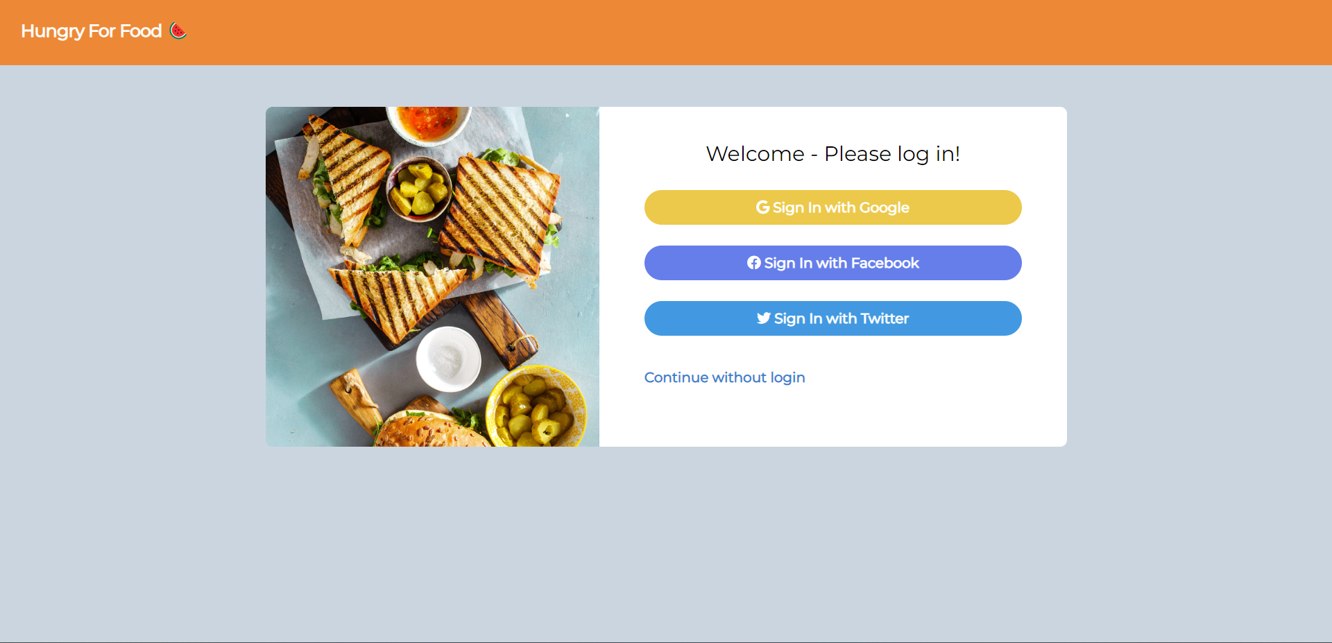 Hungry for Food? | Devpost