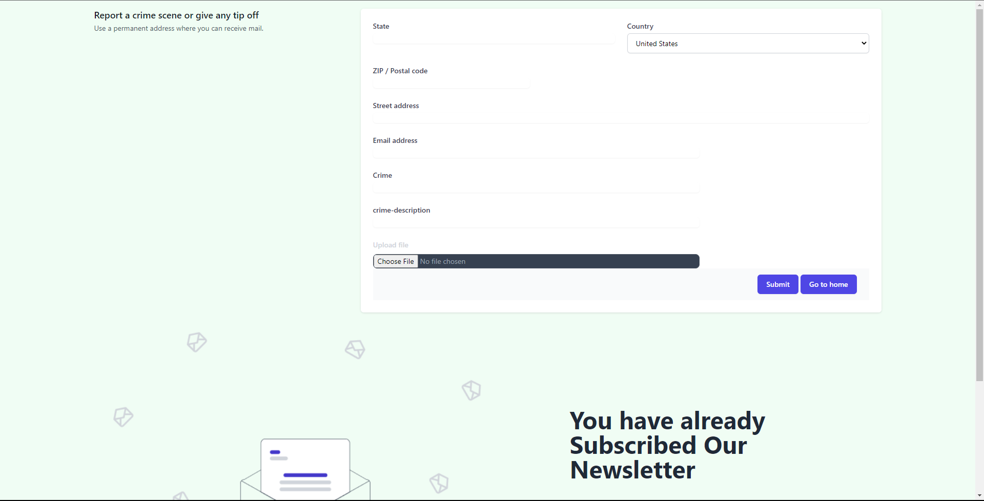 Crime Scene Reporting Portal | Devpost