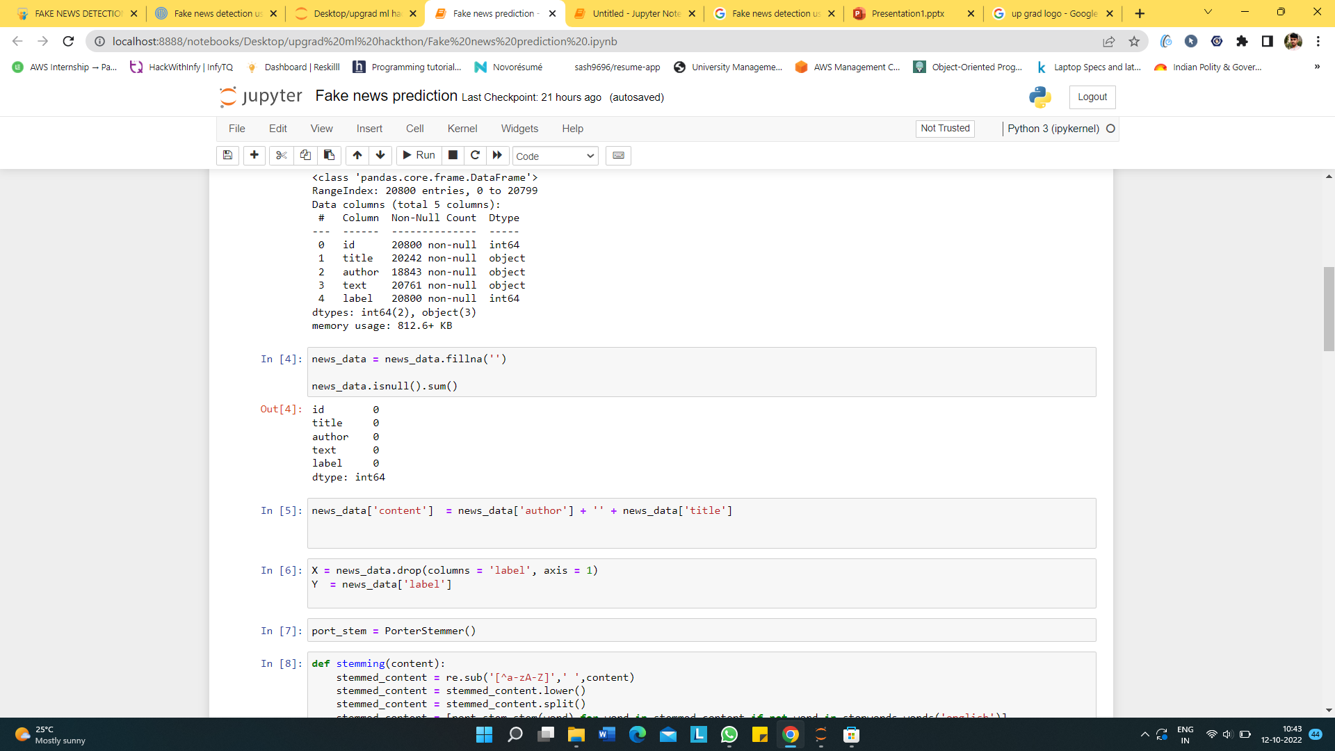 Fake news prediction | Devpost