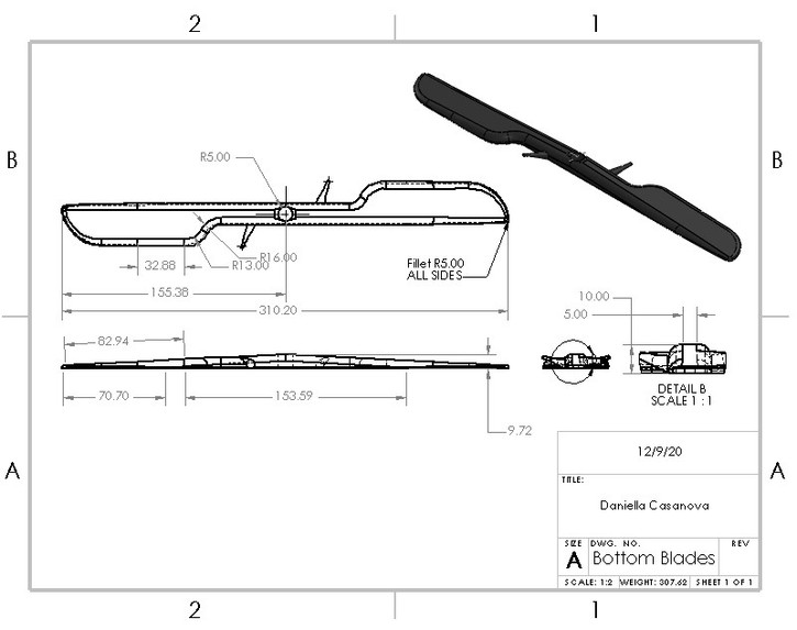 NASA Mars Helicopter SolidWorks Model by Daniella Casanova | Devpost