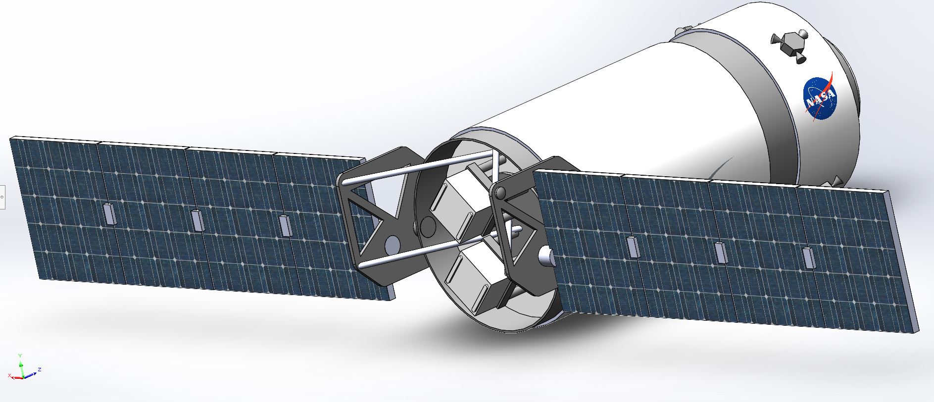 SpaceX Dragon XL Cargo SolidWorks Model by Daniella Casanova | Devpost