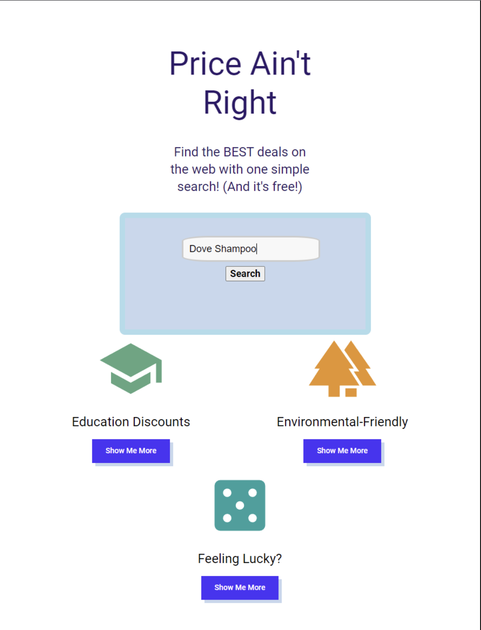 Price Ain't Right | Devpost