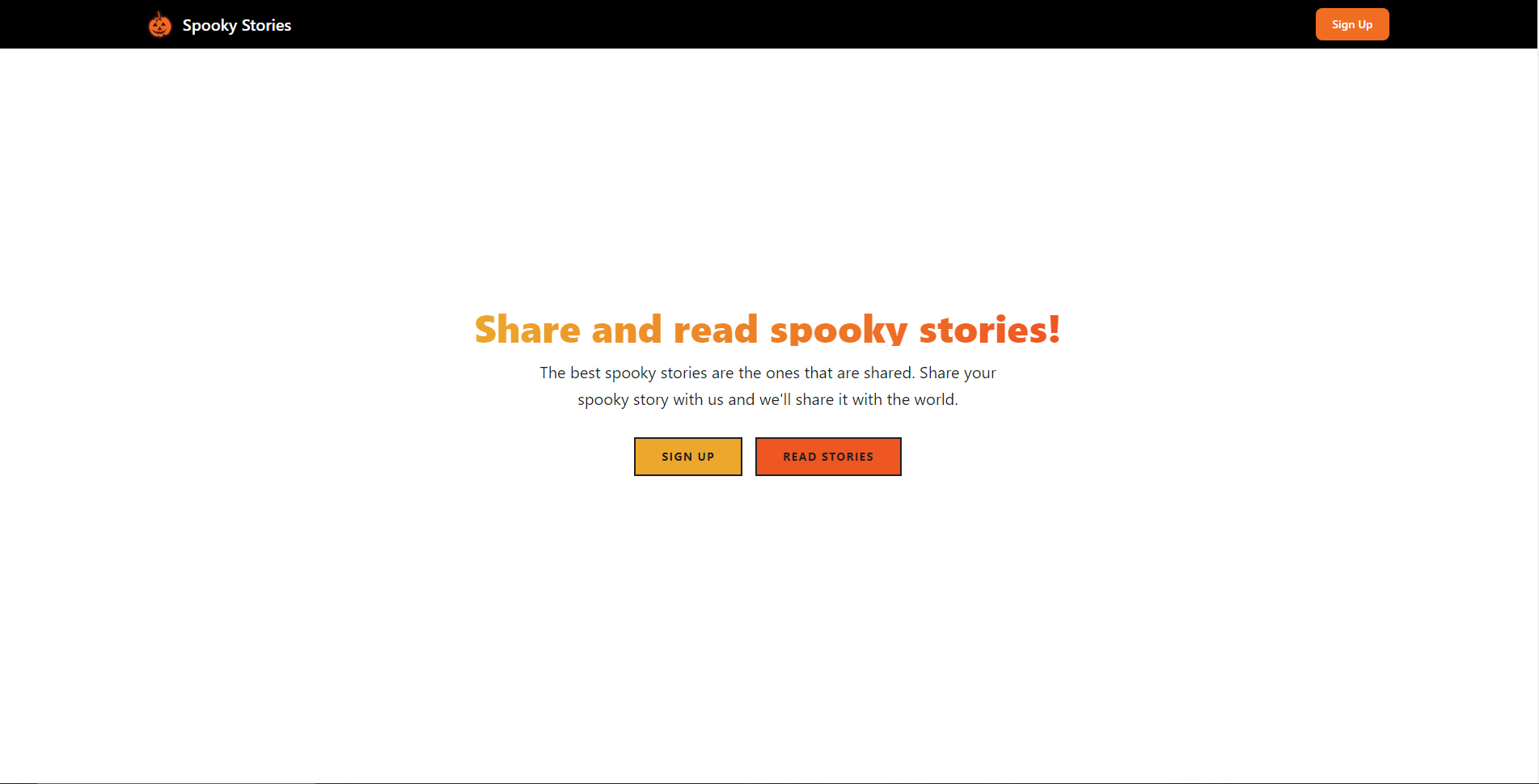 Spooky Stories | Devpost