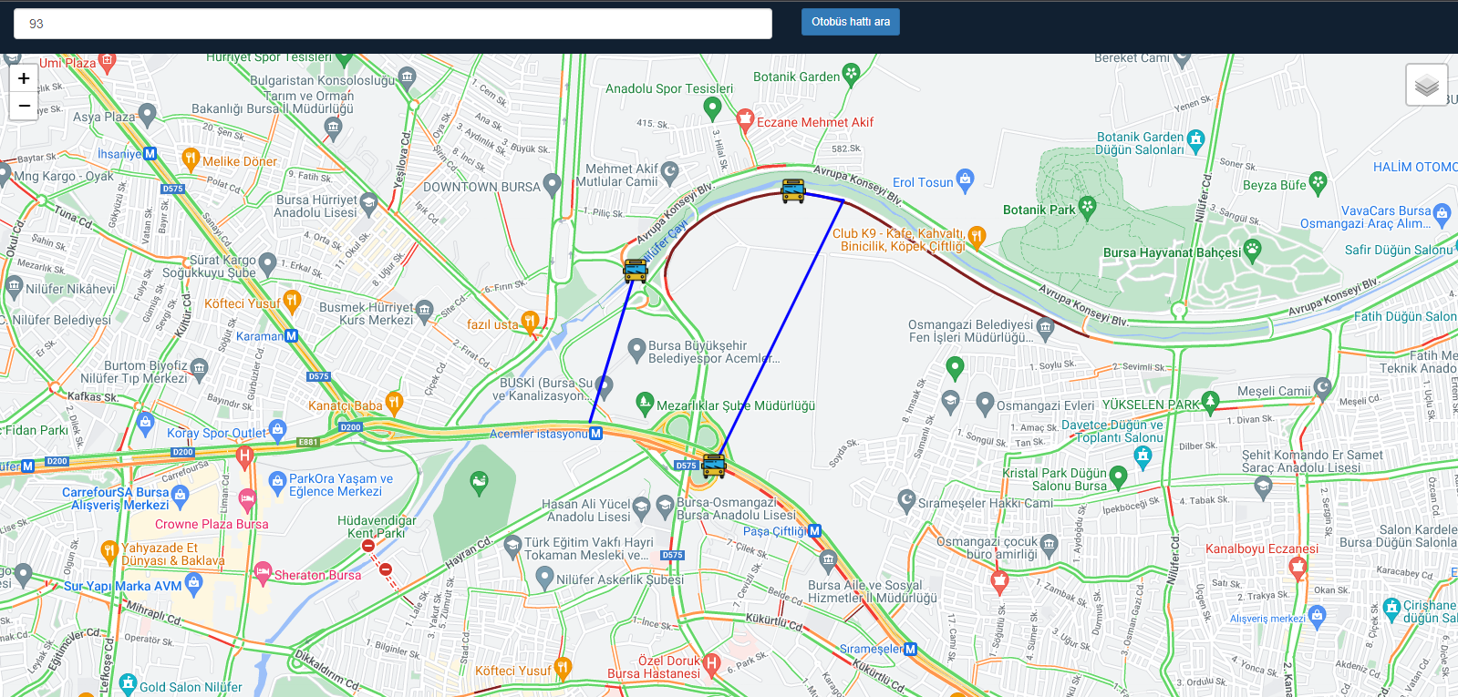 Bursa city public bus tracking | Devpost