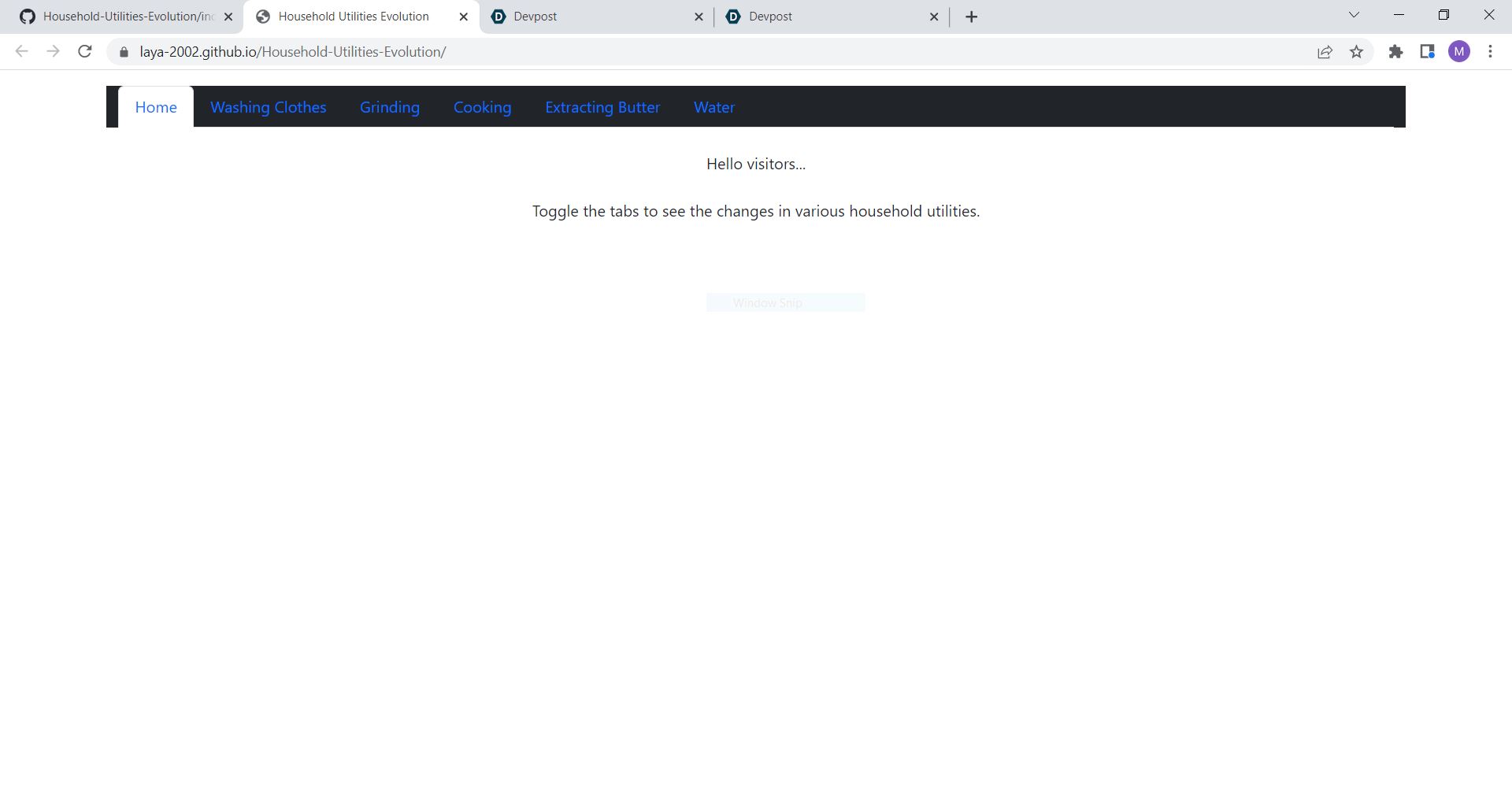Household Utilities Evolution | Devpost