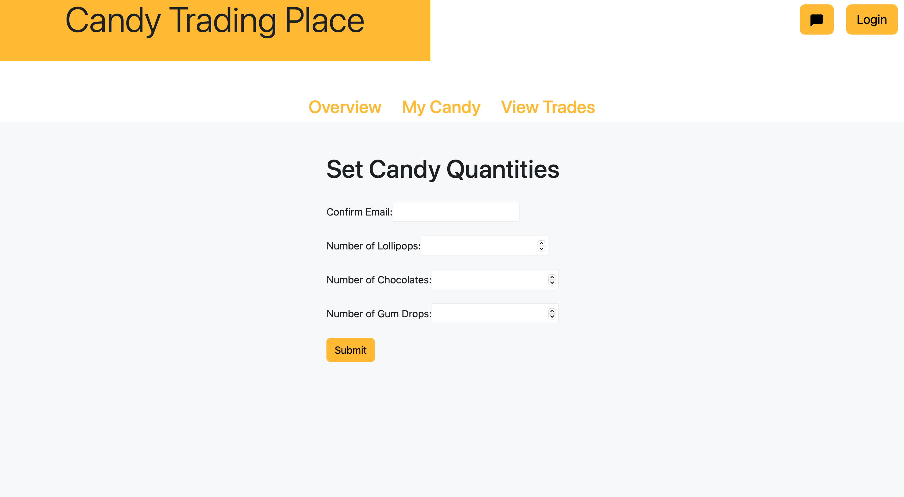 Candy Trading Place | Devpost
