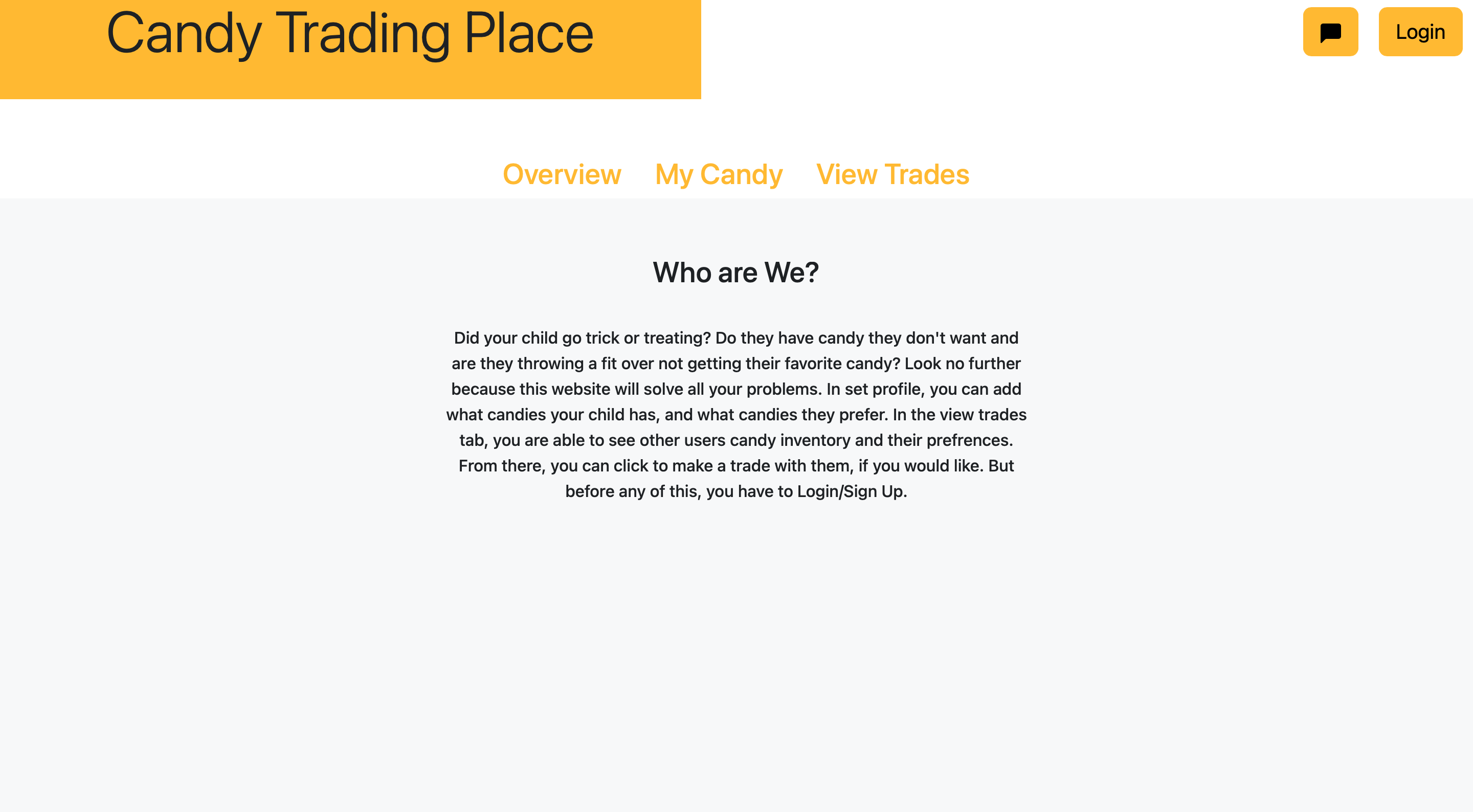 Candy Trading Place | Devpost