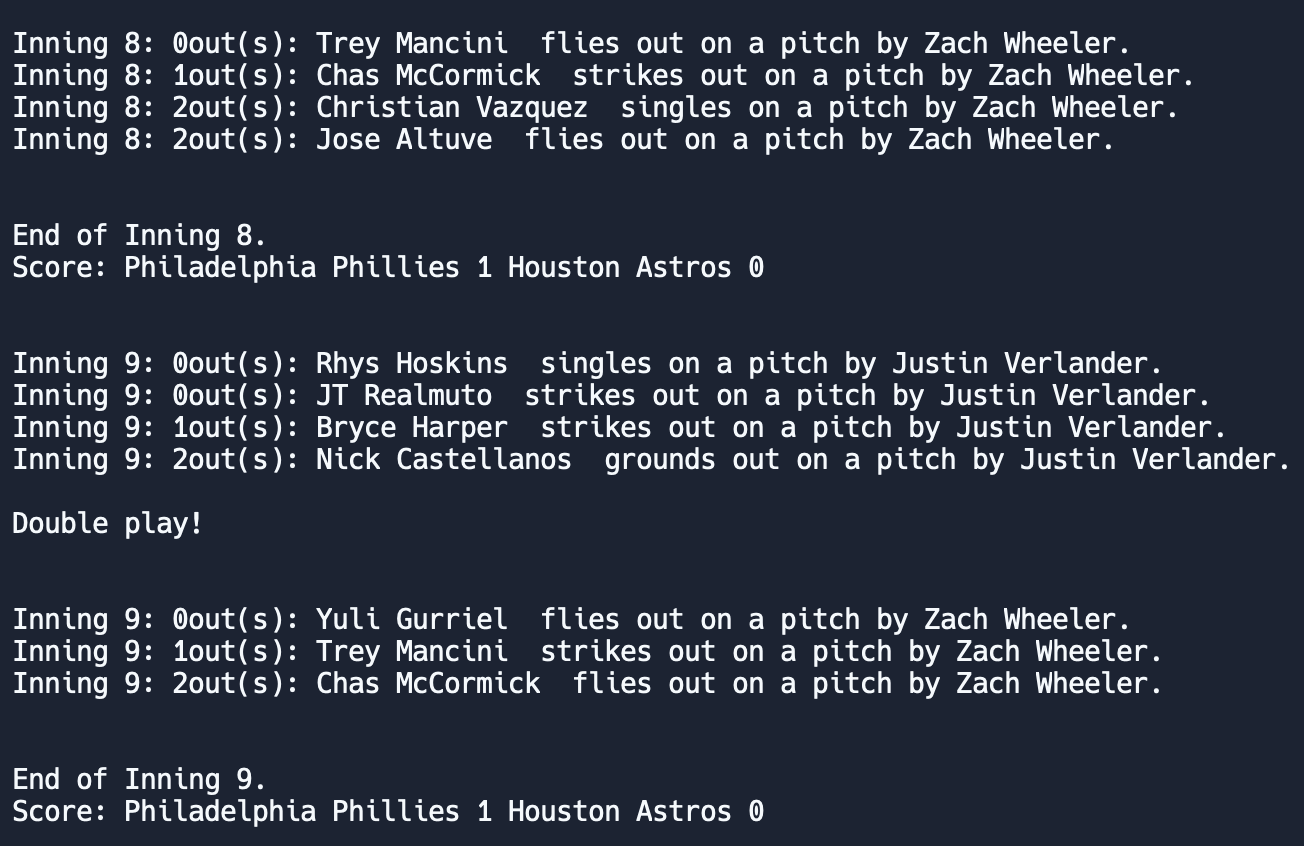 MLB Game Simulator | Devpost